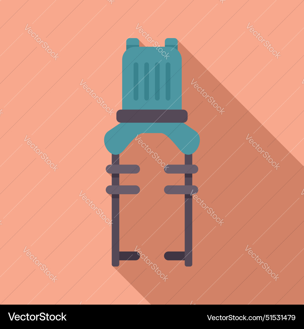 Jumping stilts icon showing bouncing Royalty Free Vector