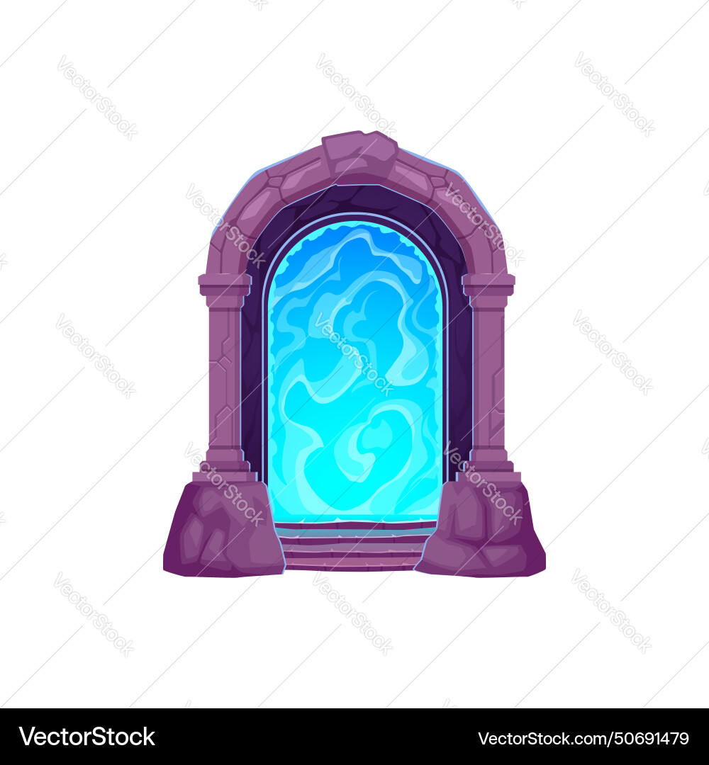 Magic Portal Fantasy Gate Royalty Free Vector Image