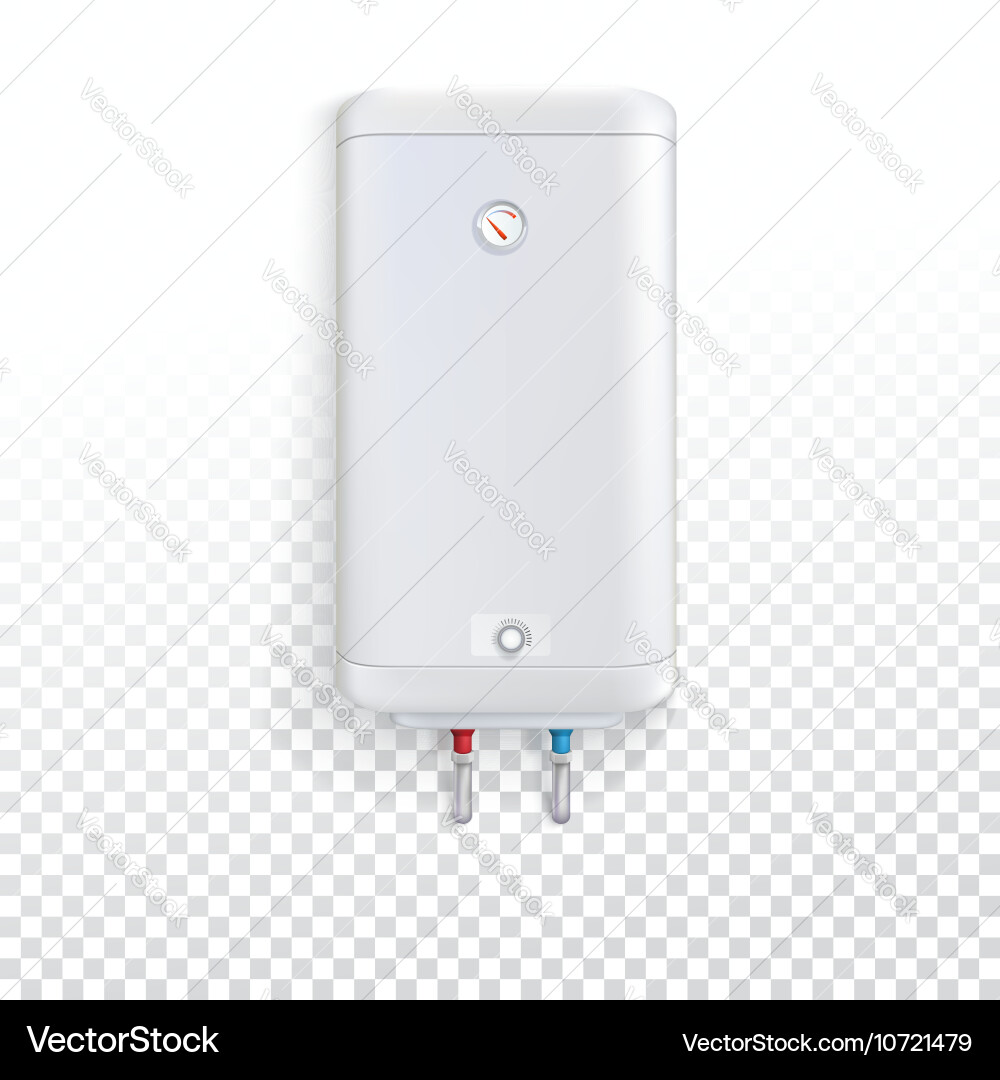 Modern White Water Heater Royalty Free Vector Image