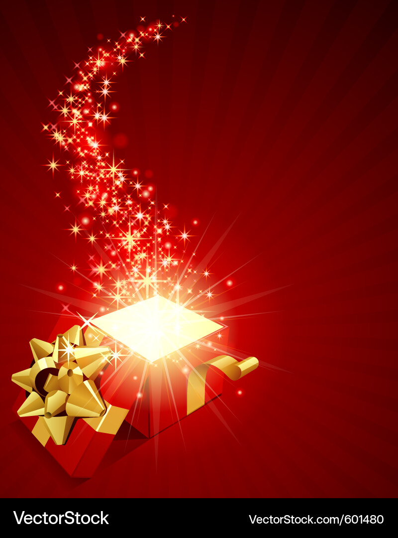 Celebratory Gift Explosion Royalty Free Vector Image