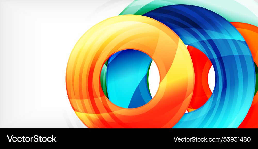 Circles round elements ring shapes premium Vector Image