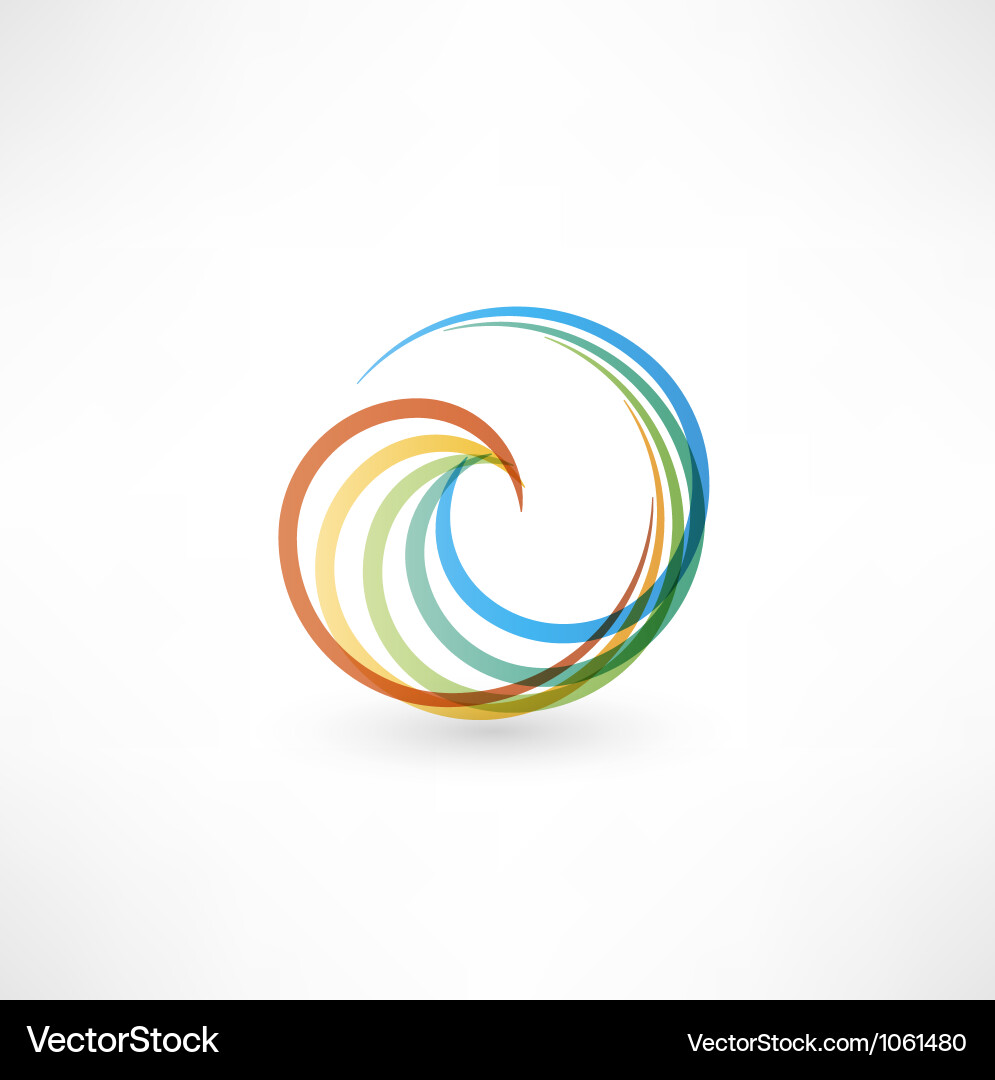 Design elements with spiral motion Royalty Free Vector Image