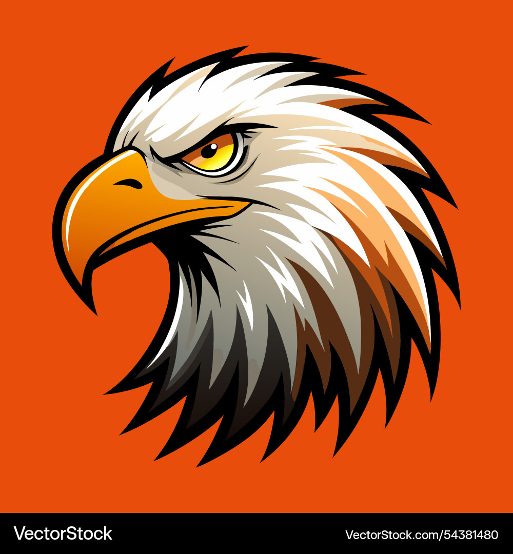 Eagle head design Royalty Free Vector Image - VectorStock