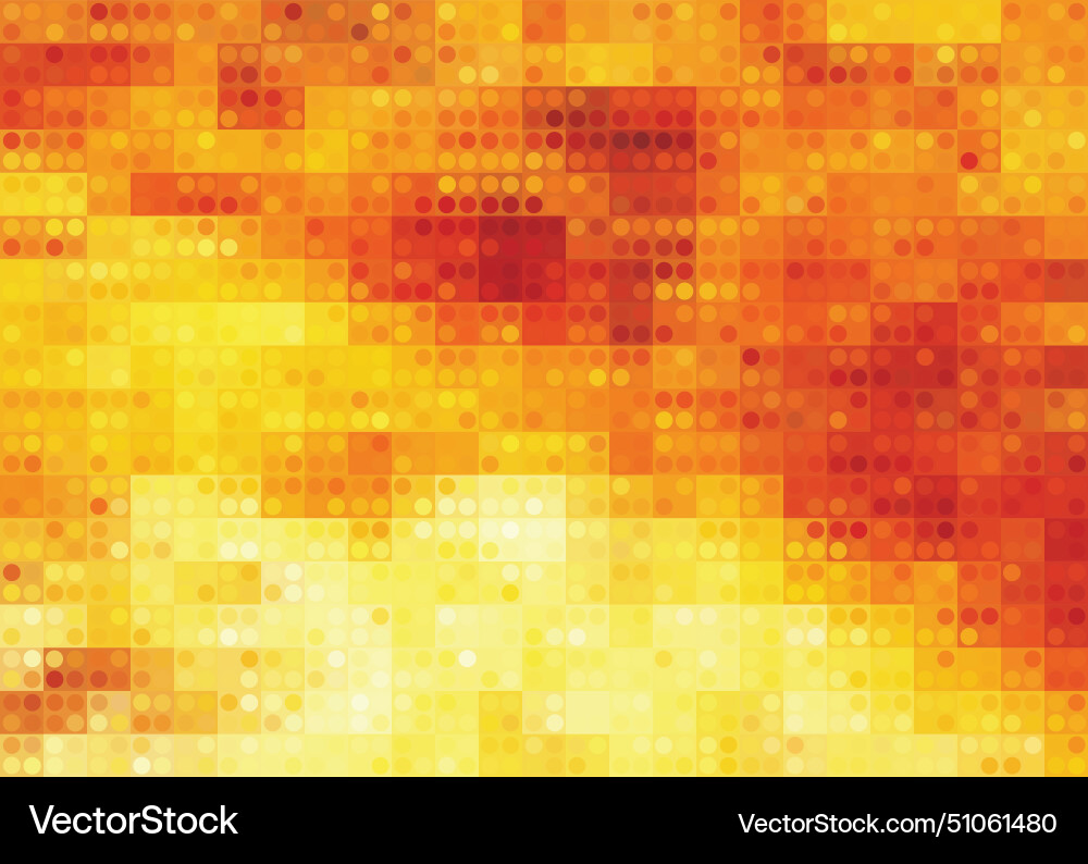 Fire flame abstract digital pixel background Vector Image