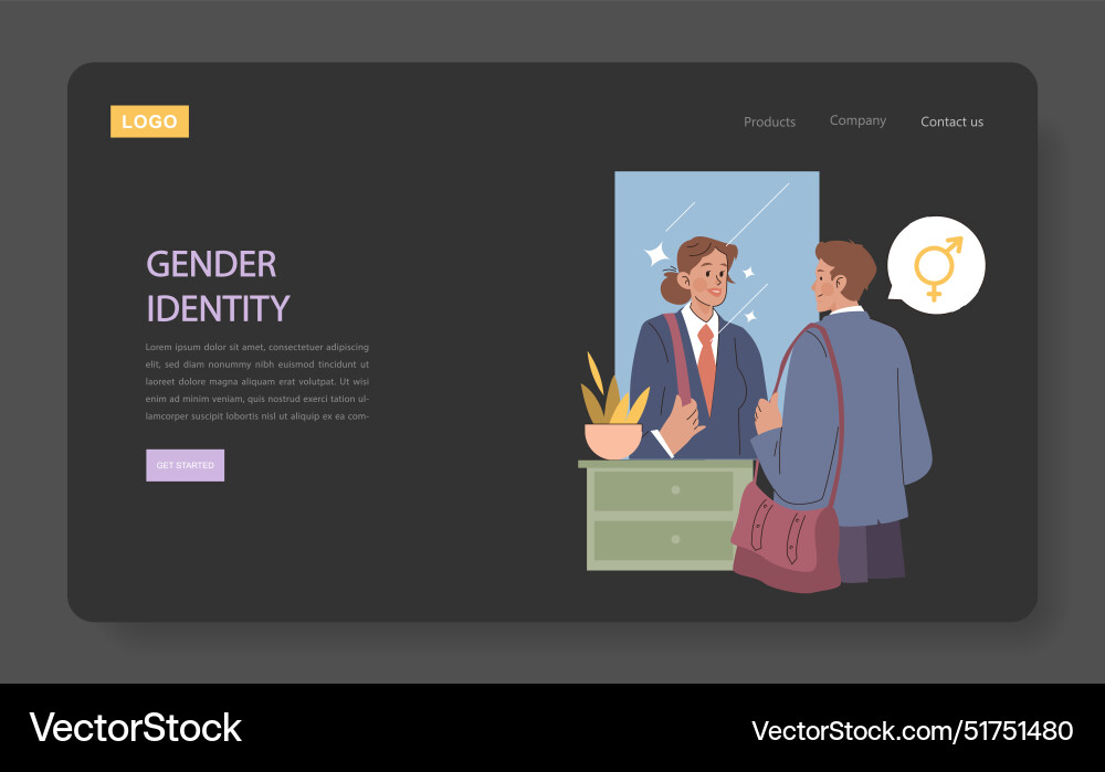 Gender identity concept Royalty Free Vector Image