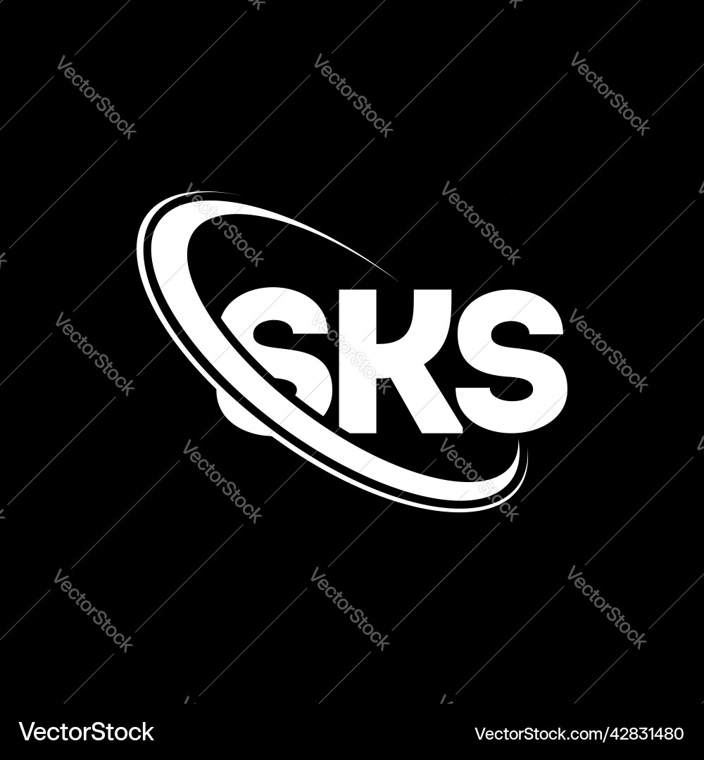 Sks logo letter design Royalty Free Vector Image