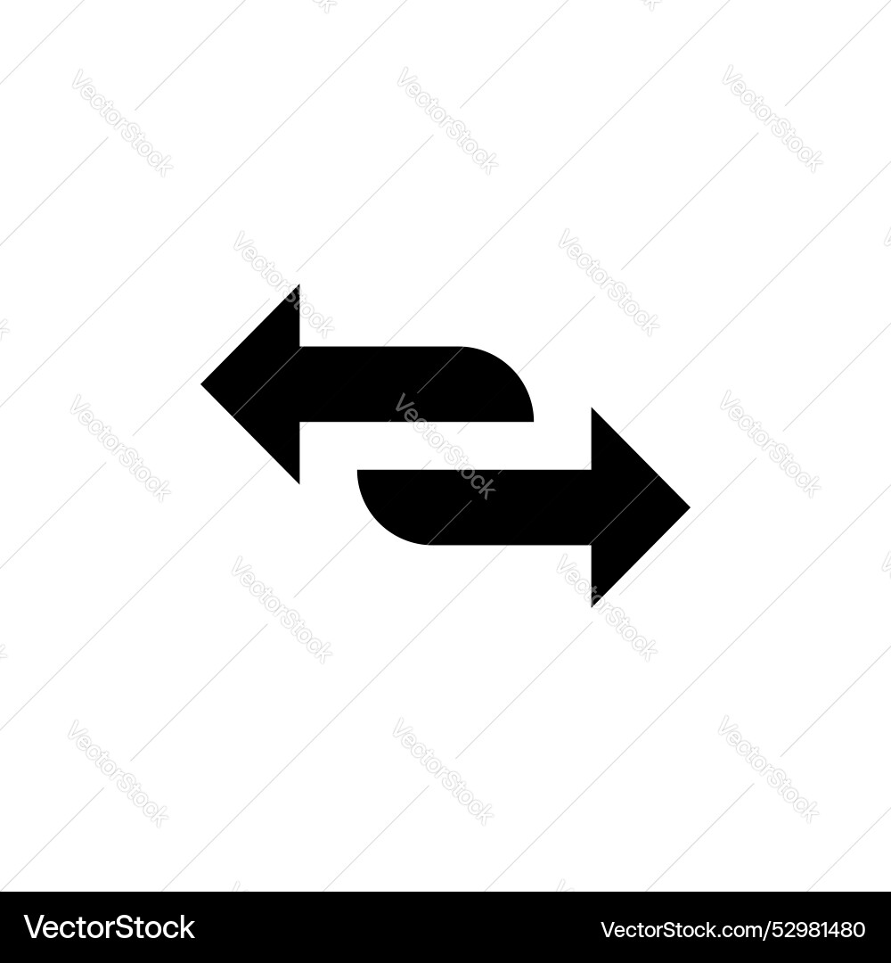Transfer arrows icon set switch exchange Vector Image