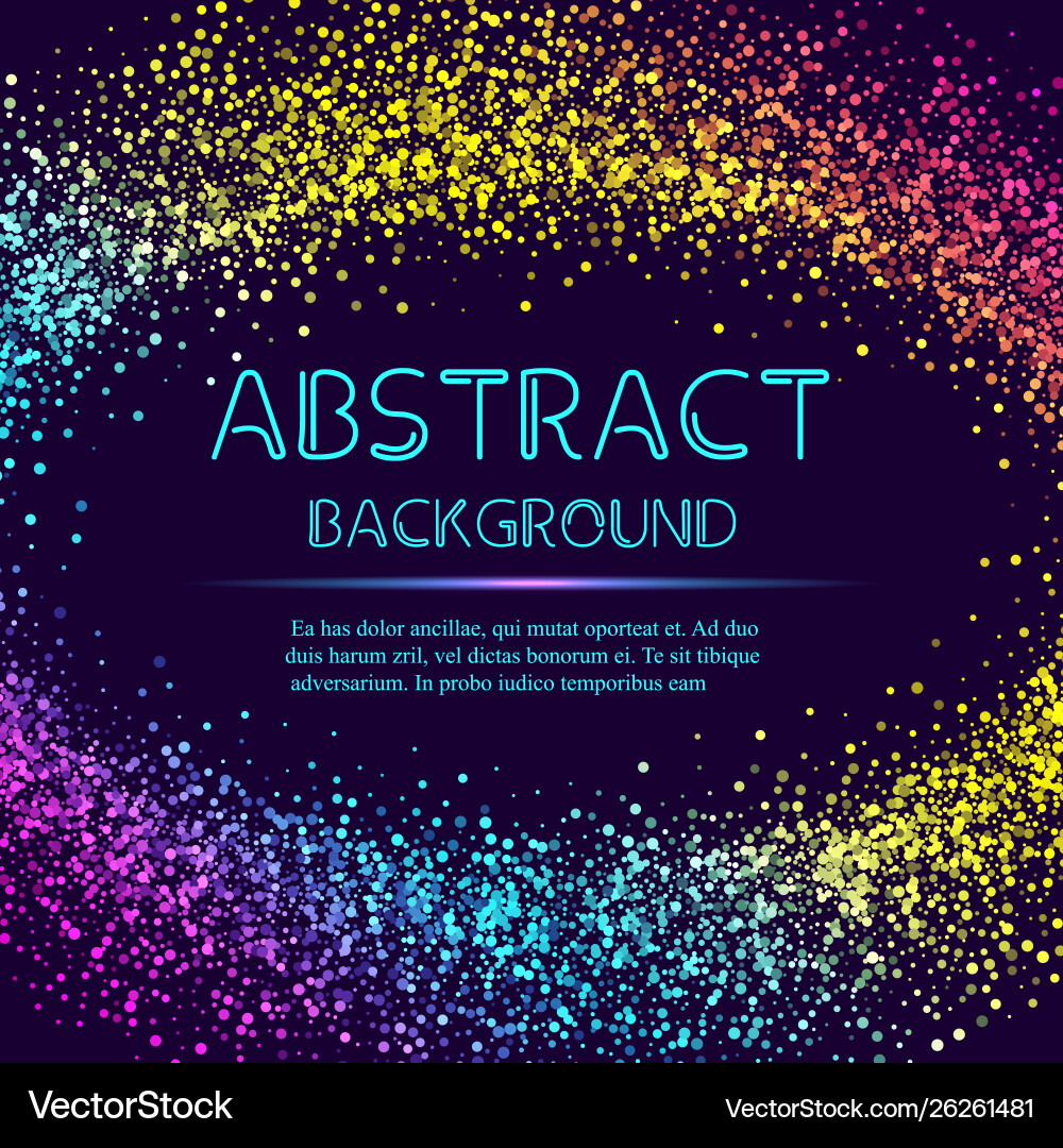 Dynamic abstract scattering particles background Vector Image