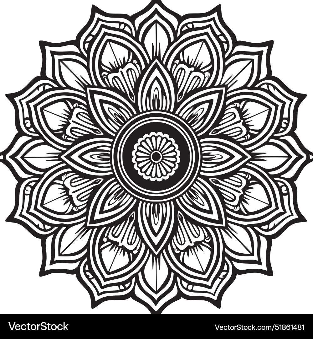 Mandala art Royalty Free Vector Image - VectorStock