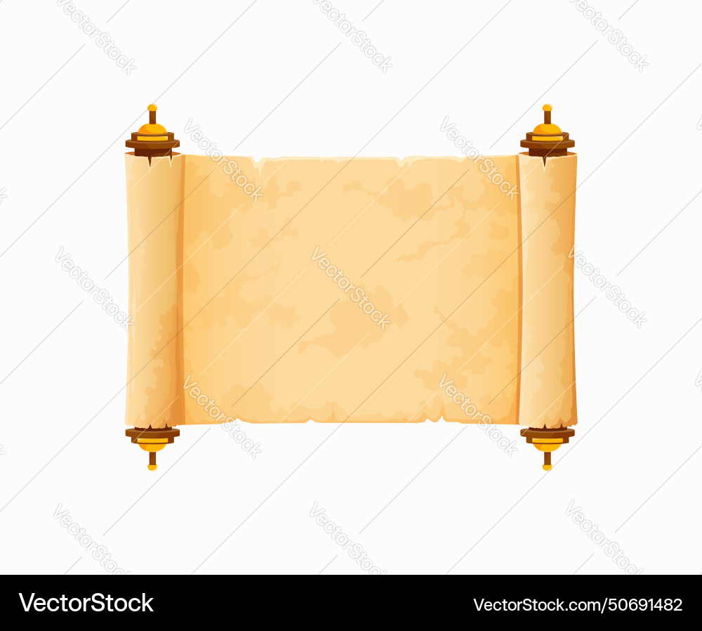 Arcade game frame ancient egyptian papyrus scroll Vector Image