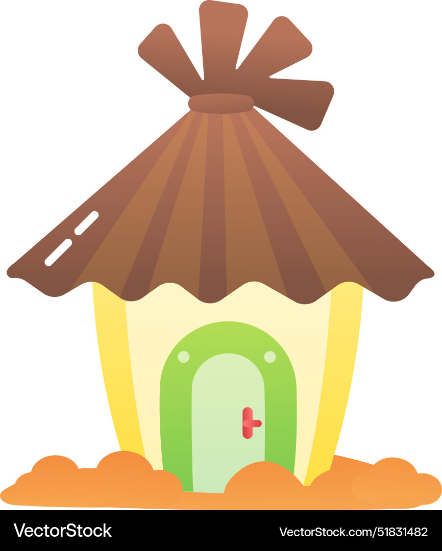 Beach hut Royalty Free Vector Image - VectorStock