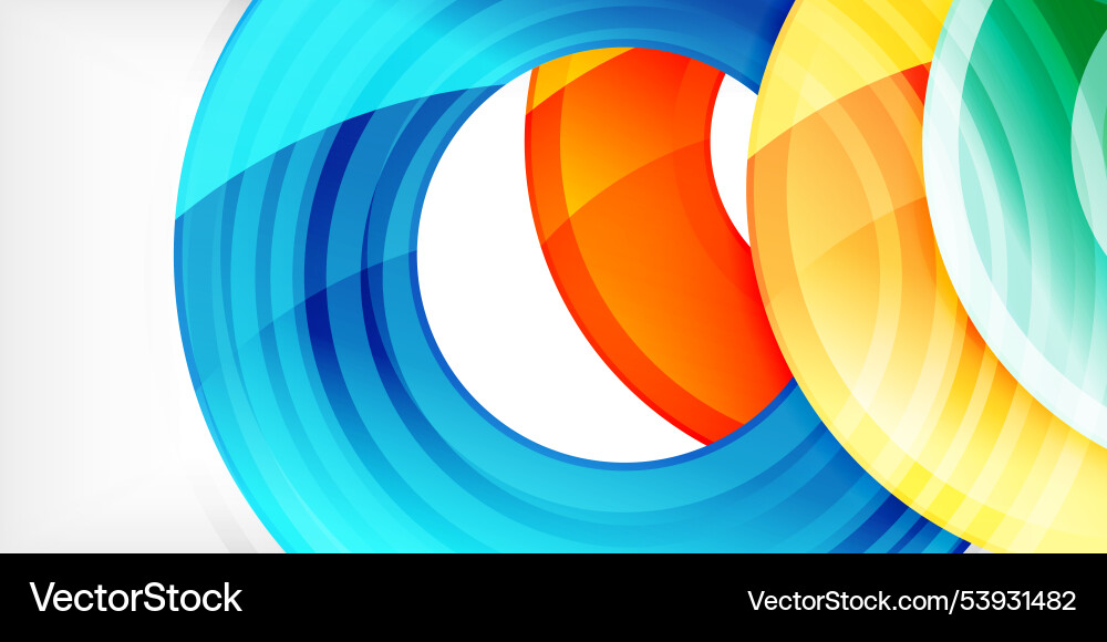 Circles round elements ring shapes premium Vector Image