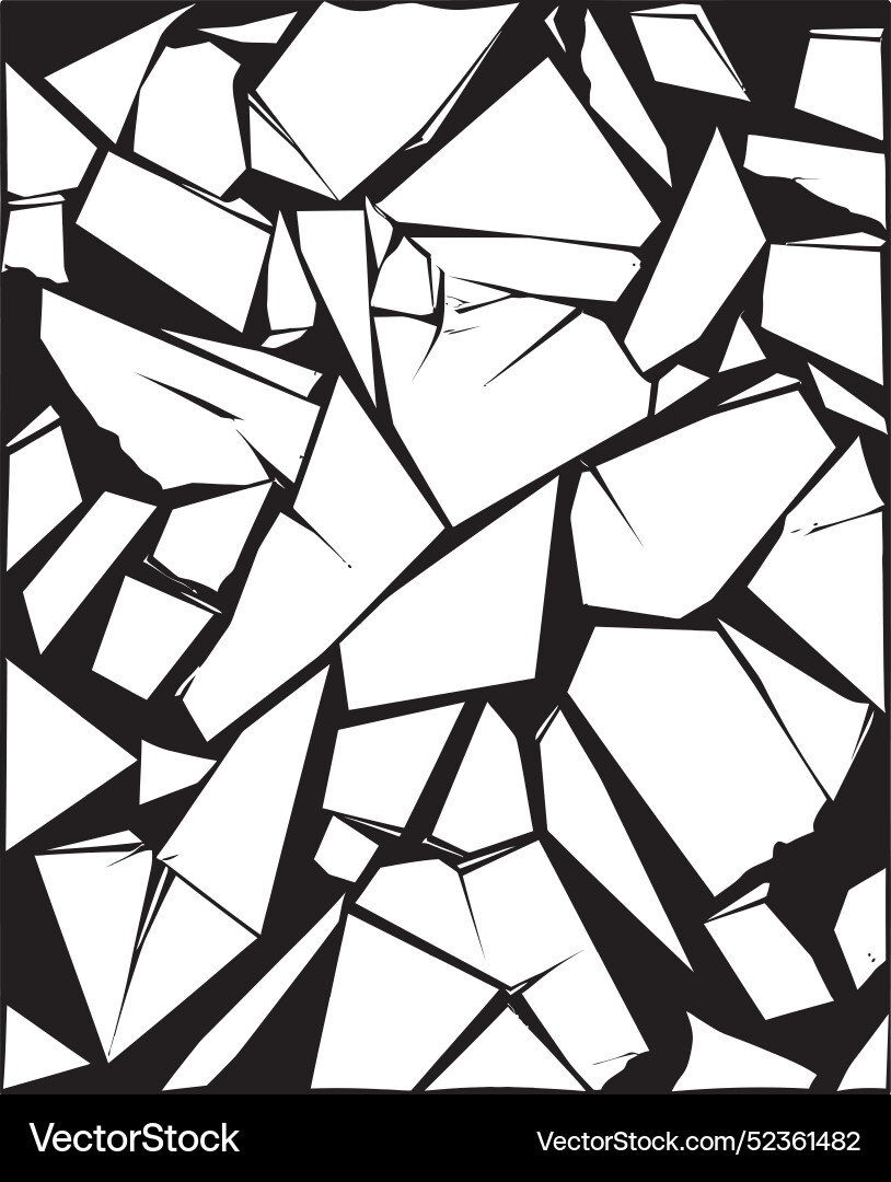 Fractured reality broken glass Royalty Free Vector Image