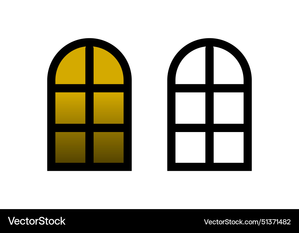 Glass window design Royalty Free Vector Image - VectorStock