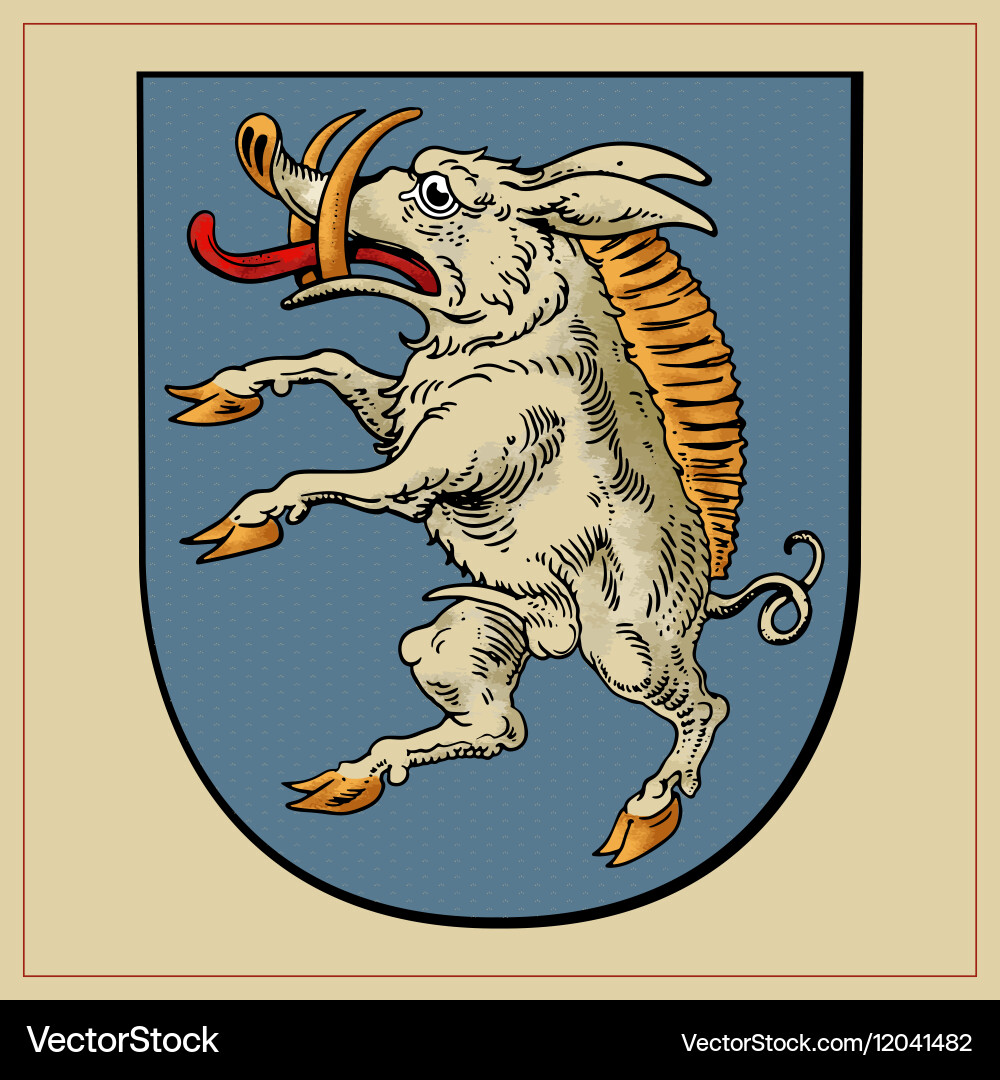 Heraldic beast Royalty Free Vector Image - VectorStock