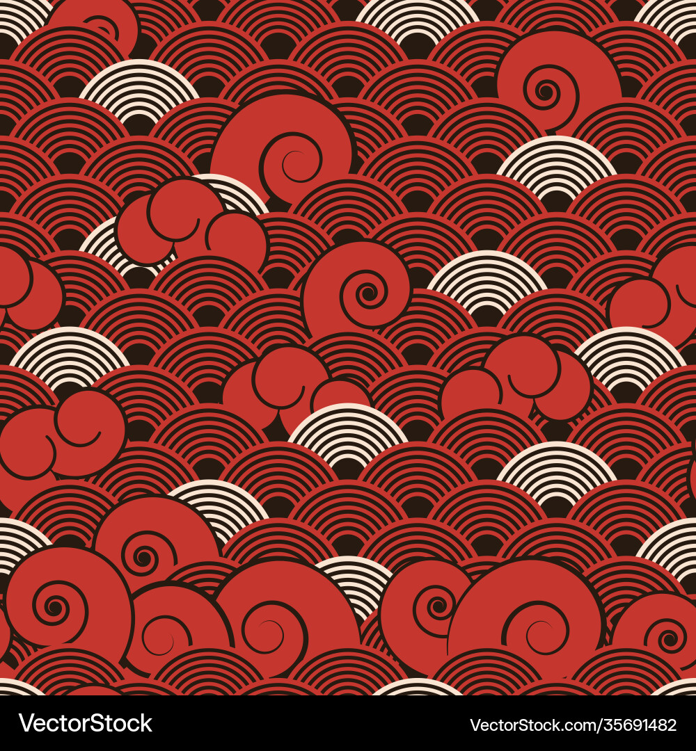 Japanese Wave Pattern Royalty Free Vector Image