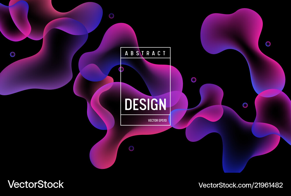 Liquid gradient color background design fluid Vector Image
