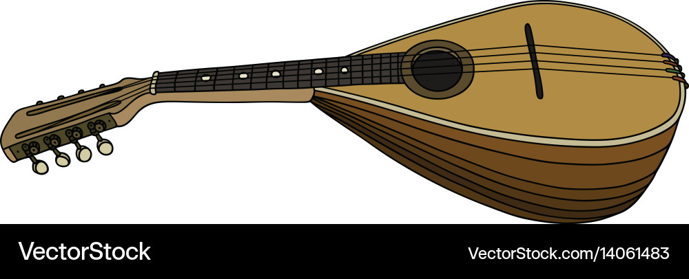 Classic italy mandolin Royalty Free Vector Image