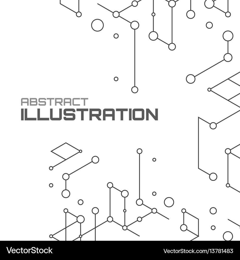 Geometric Network Lines Royalty Free Vector Image