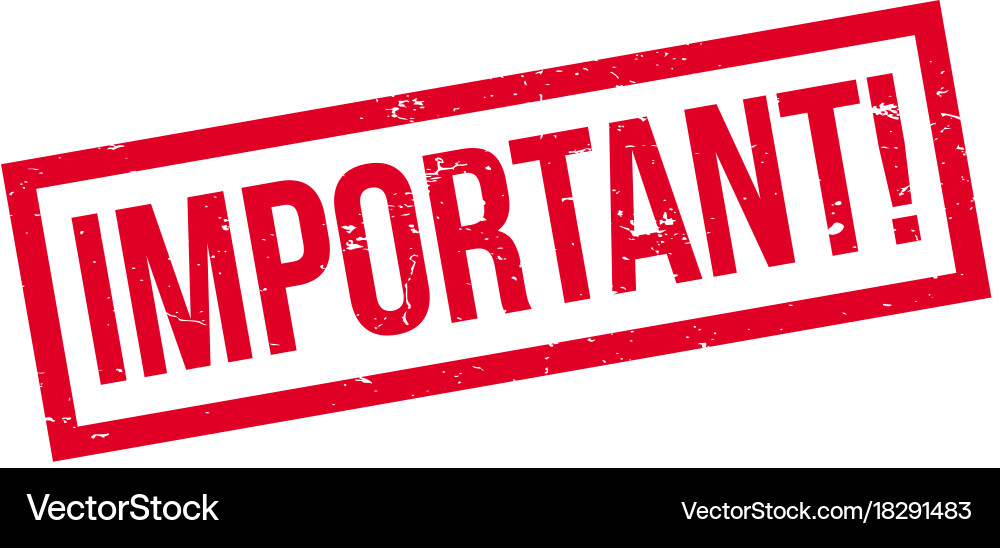 Important rubber stamp Royalty Free Vector Image
