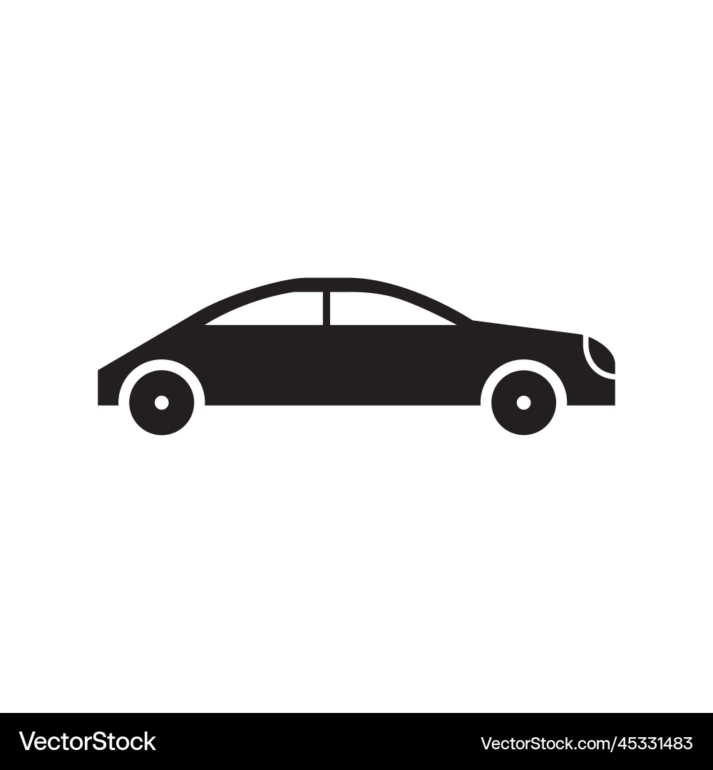 Isolated city car icon logo Royalty Free Vector Image