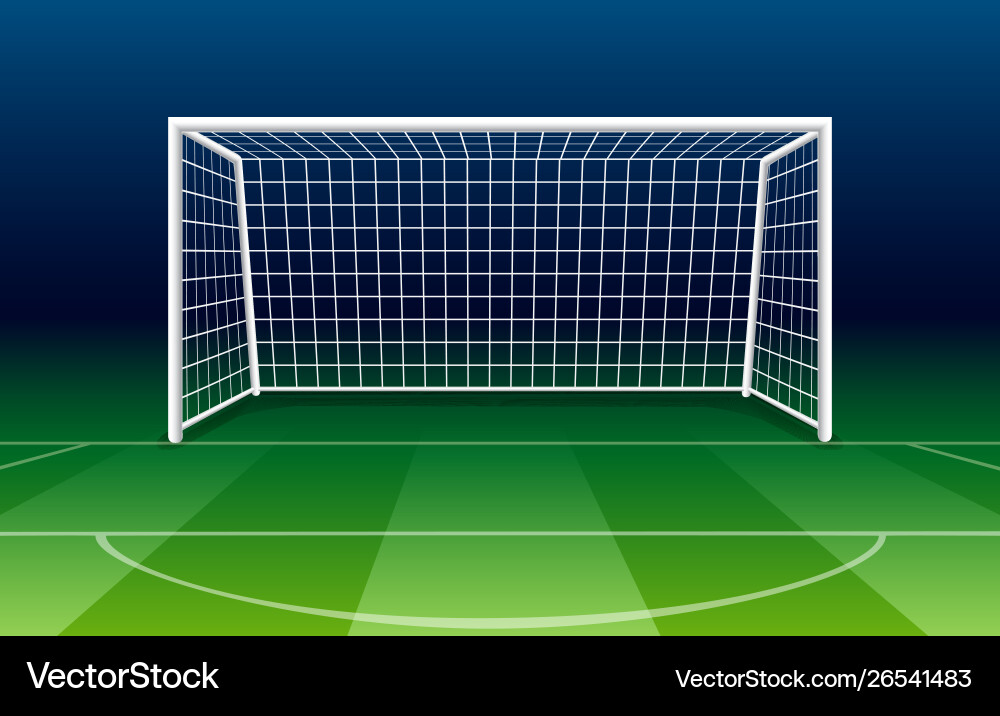 Netting soccer gate Royalty Free Vector Image - VectorStock