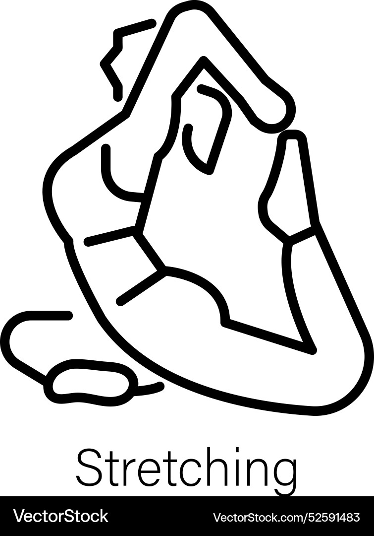 Stretching Royalty Free Vector Image - VectorStock
