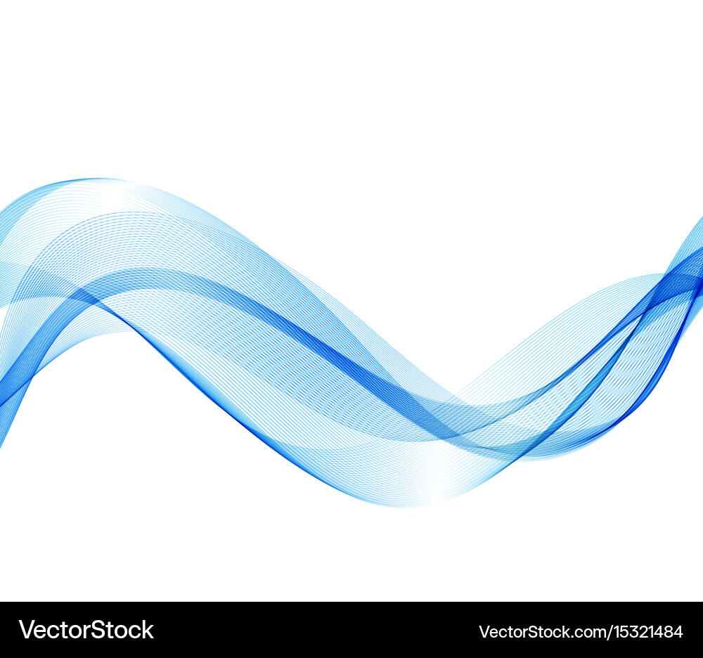 Abstract background blue wavy Royalty Free Vector Image