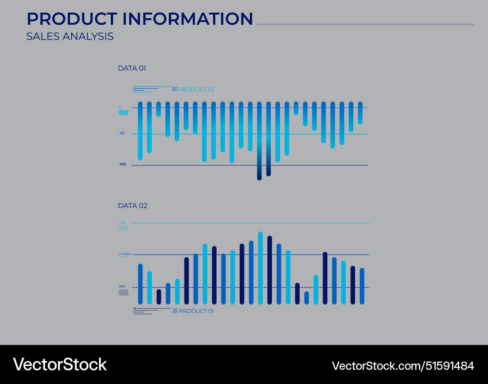 Dynamic process data charts in color finance Vector Image