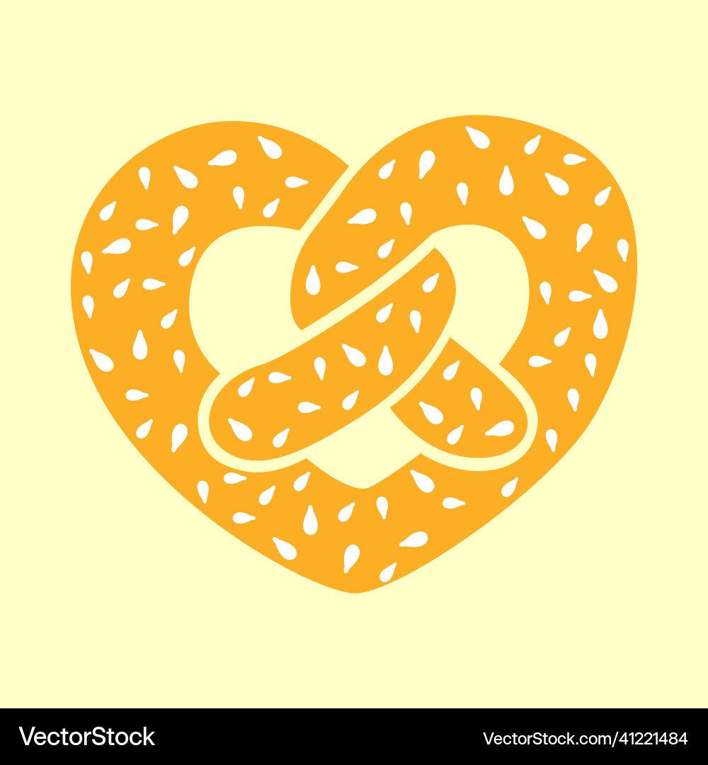 Pretzel color icon Royalty Free Vector Image - VectorStock