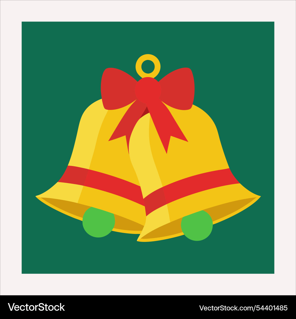 Christmas bell Royalty Free Vector Image - VectorStock