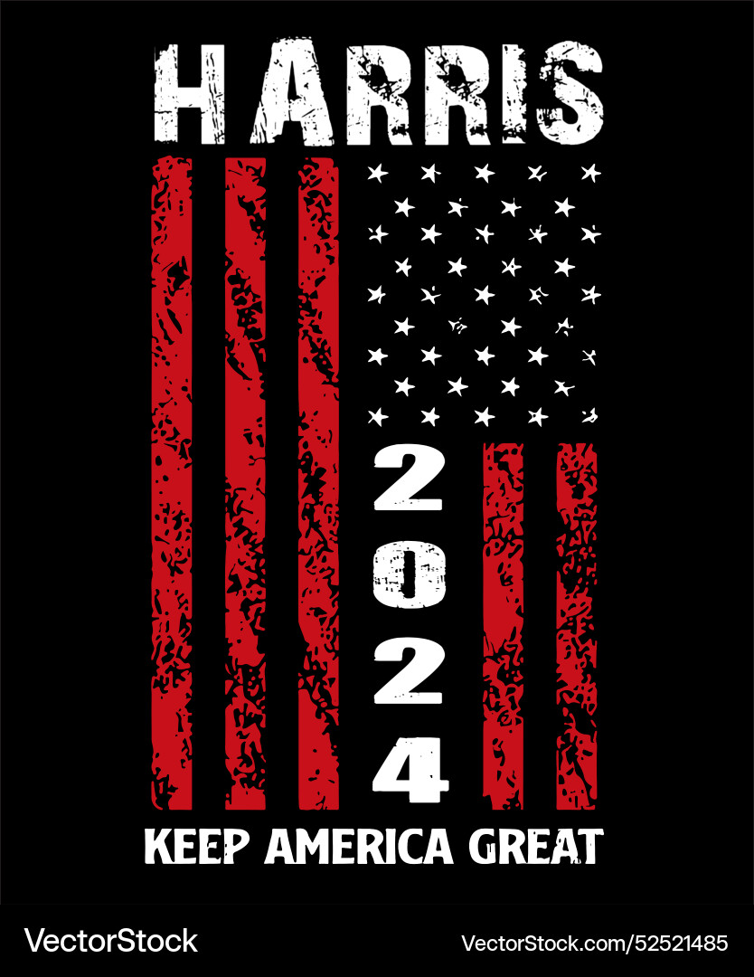 Harris keep america Royalty Free Vector Image - VectorStock