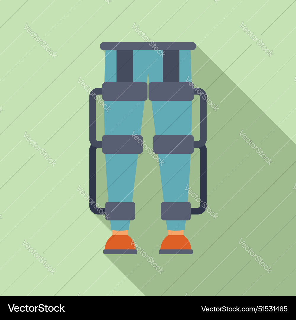 Patient is using a medical device to help regain Vector Image