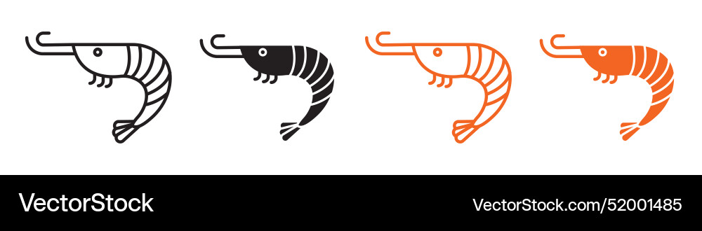 Shrimp icon representing seafood delicacies Vector Image