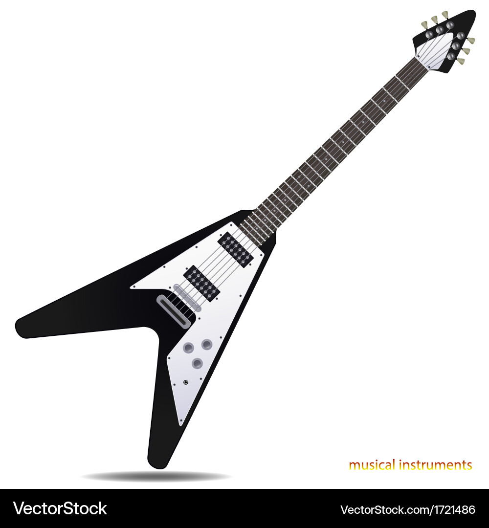 Electric guitar Royalty Free Vector Image - VectorStock