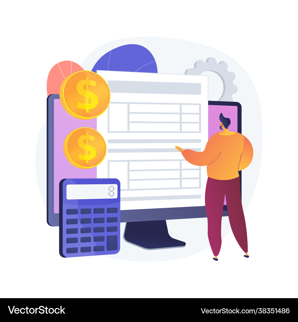 Electronic Record Management Royalty Free Vector Image