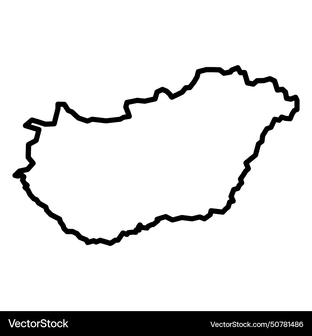 hungary map outline