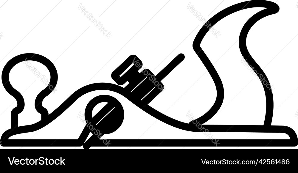 Jack-plane tool icon Royalty Free Vector Image