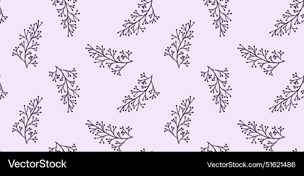 Minimalistic floral seamless pattern for womens Vector Image