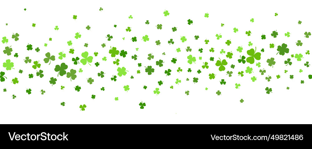 Shamrock Clover Background Royalty Free Vector Image