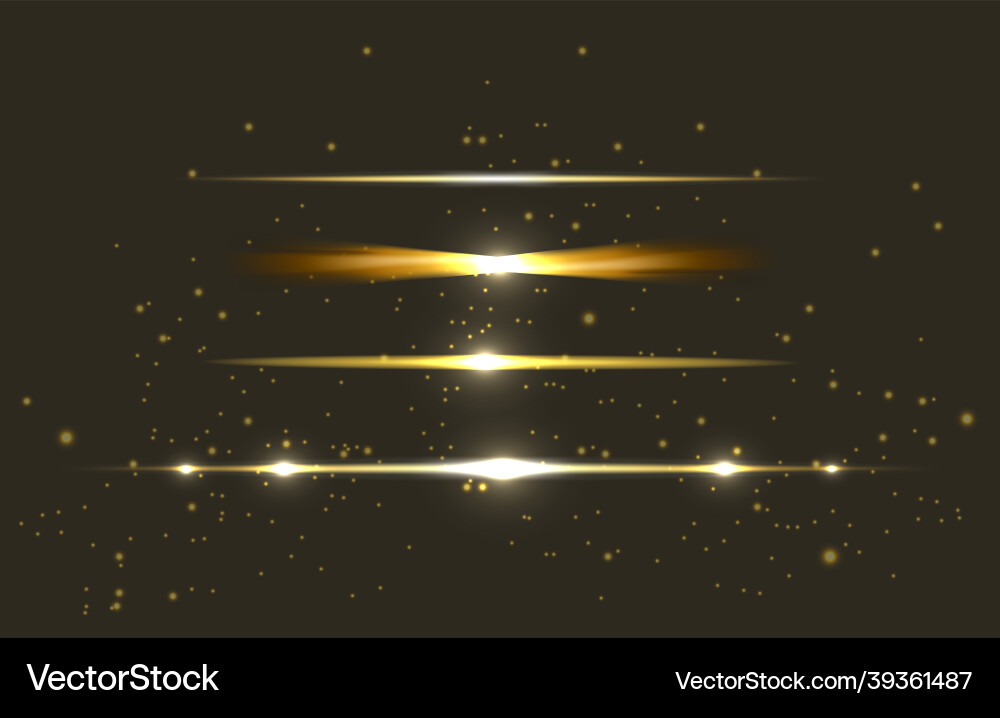 Four light rays Royalty Free Vector Image - VectorStock