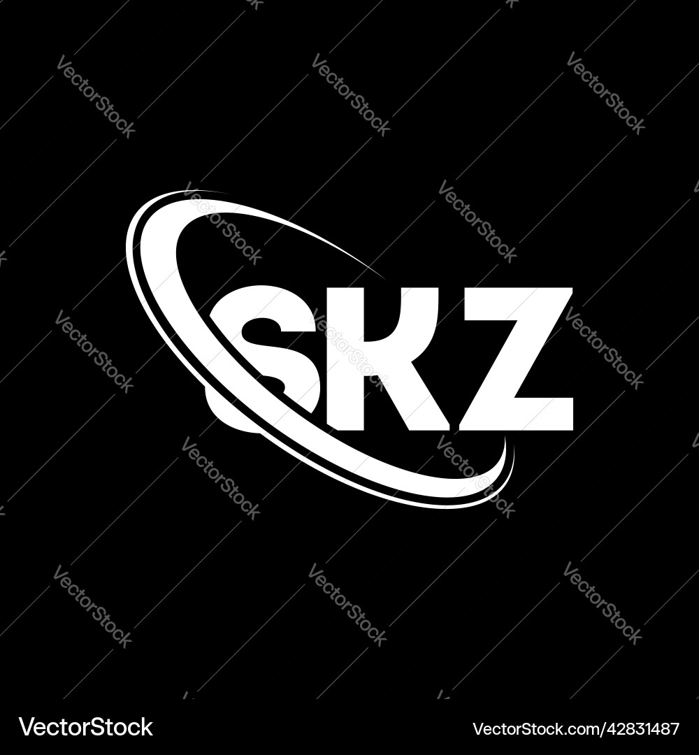 Skz logo letter design Royalty Free Vector Image