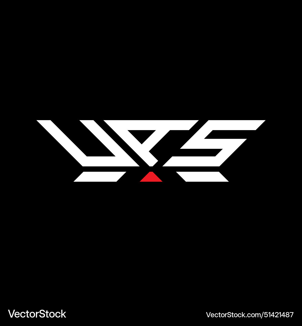 Uas letter logo design simple and modern Vector Image