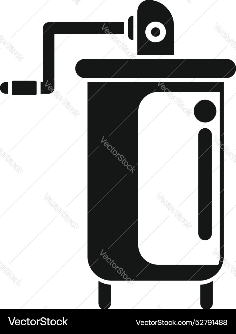 Old manual washing machine using rotating Vector Image