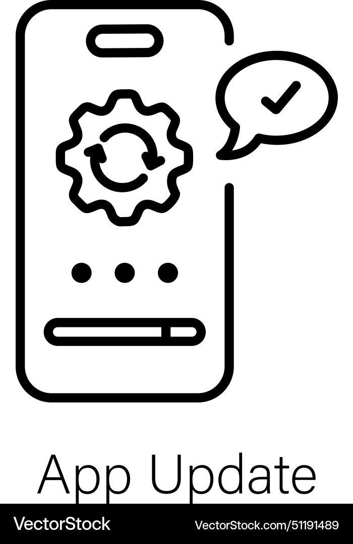 App update Royalty Free Vector Image - VectorStock