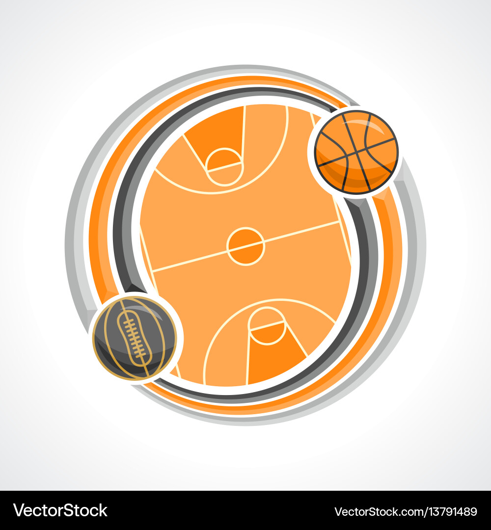 Basketball court Royalty Free Vector Image - VectorStock