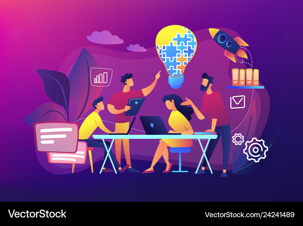 Collaboration concept Royalty Free Vector Image