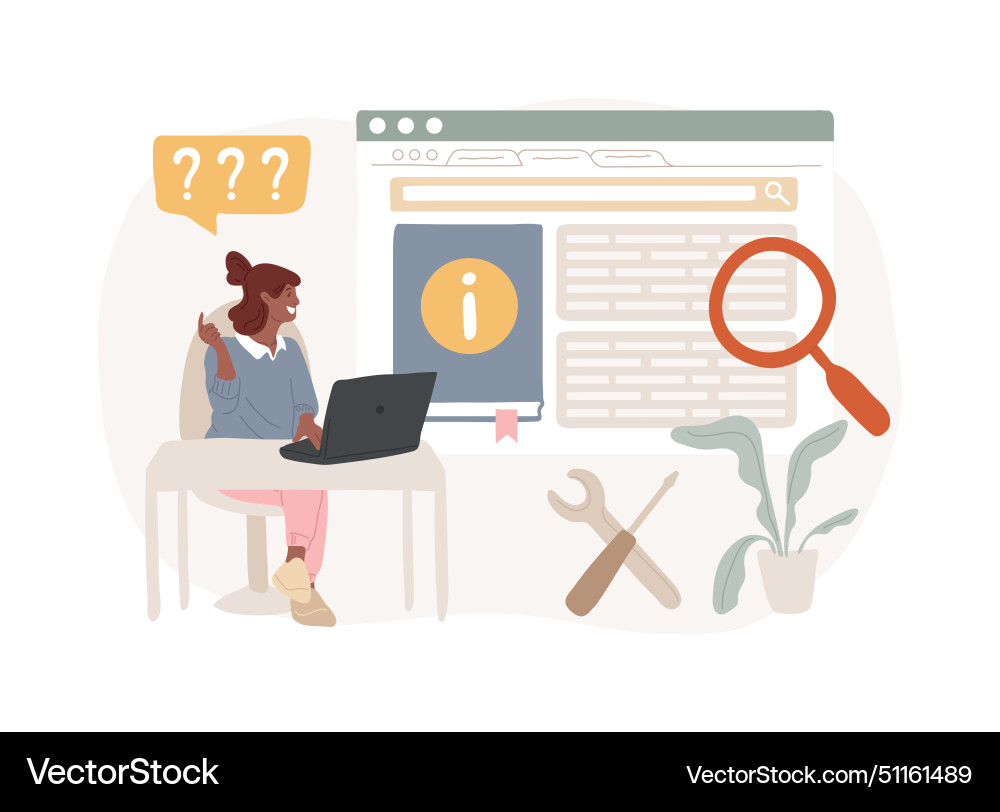 Guides isolated concept Royalty Free Vector Image