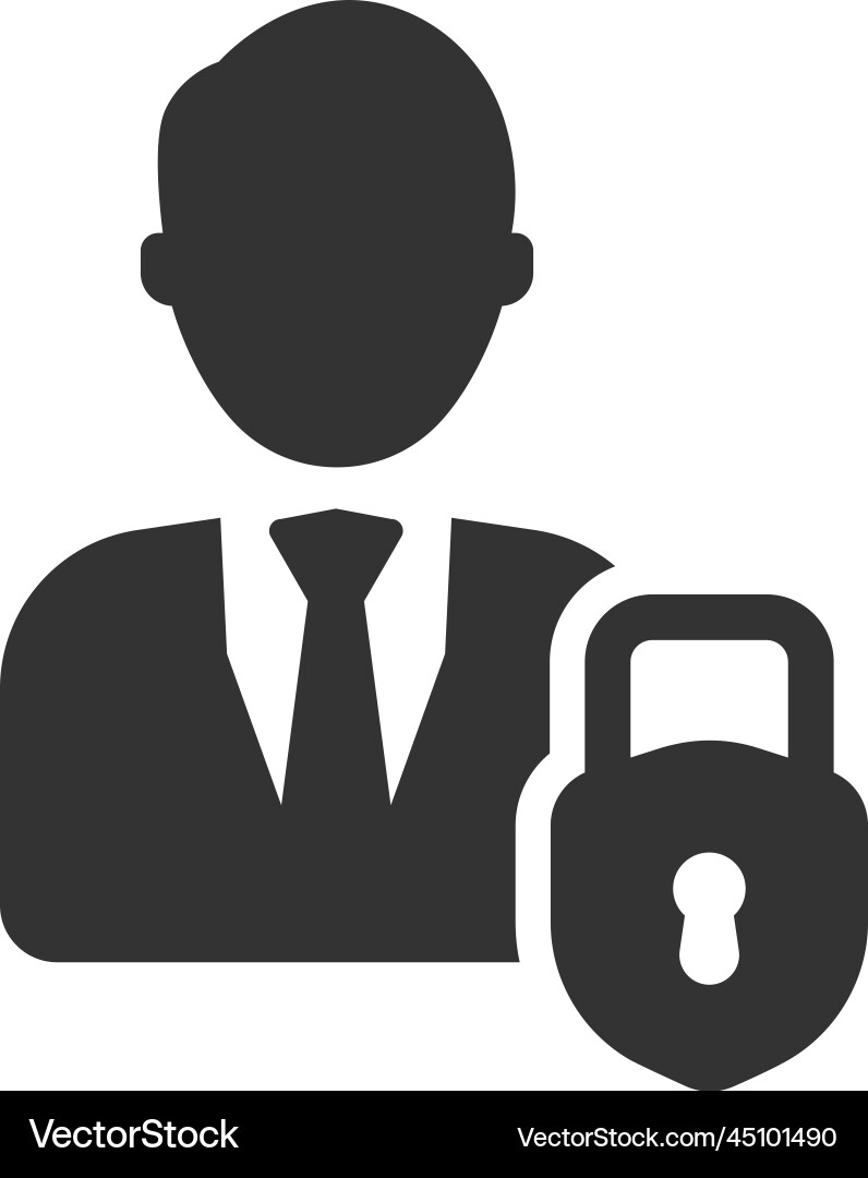 Account security icon Royalty Free Vector Image