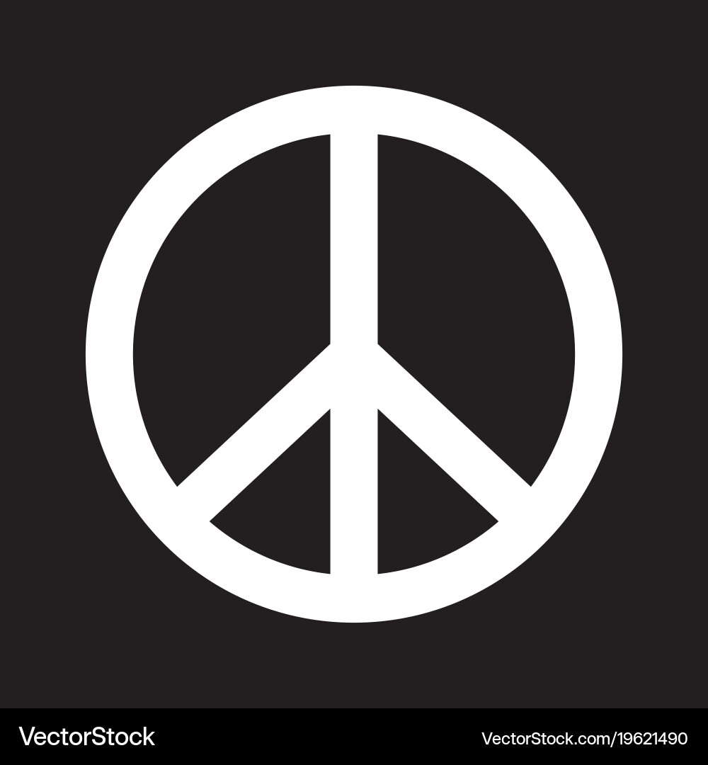 Peace sign Royalty Free Vector Image - VectorStock